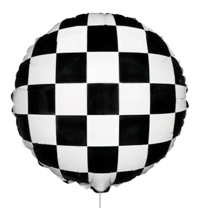 F1 Racing Checkered Mylar Balloon Formula One Event Balloons in ...