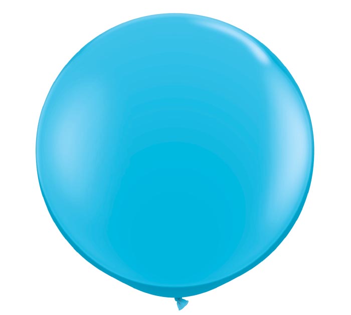 Robin's Egg Blue Jumbo Round Shape Helium Latex Balloon Helium balloons ...