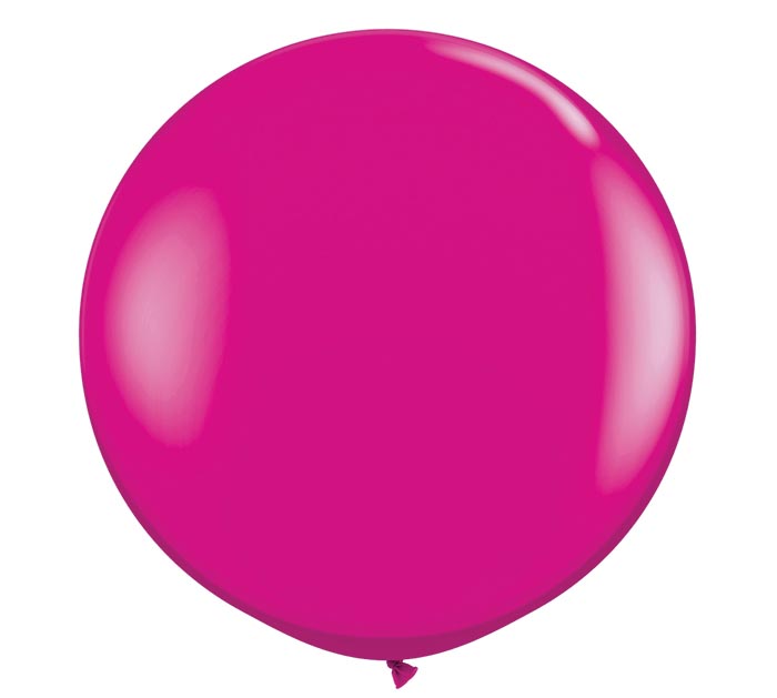 Wild Berry Jumbo Round Shape Helium Latex Balloon Jumbo Balloons [25587 ...