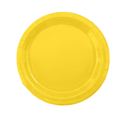 Solid Yellow Dessert Paper Plate : Helium Balloons Offer in Singapore ...