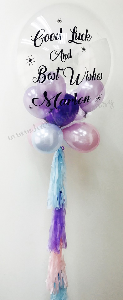 Customised Best Wishes Bubble Balloon : Free Balloon Delivery in ...